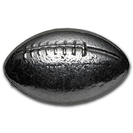 Buy 3 oz Hand Poured Silver Football | APMEX