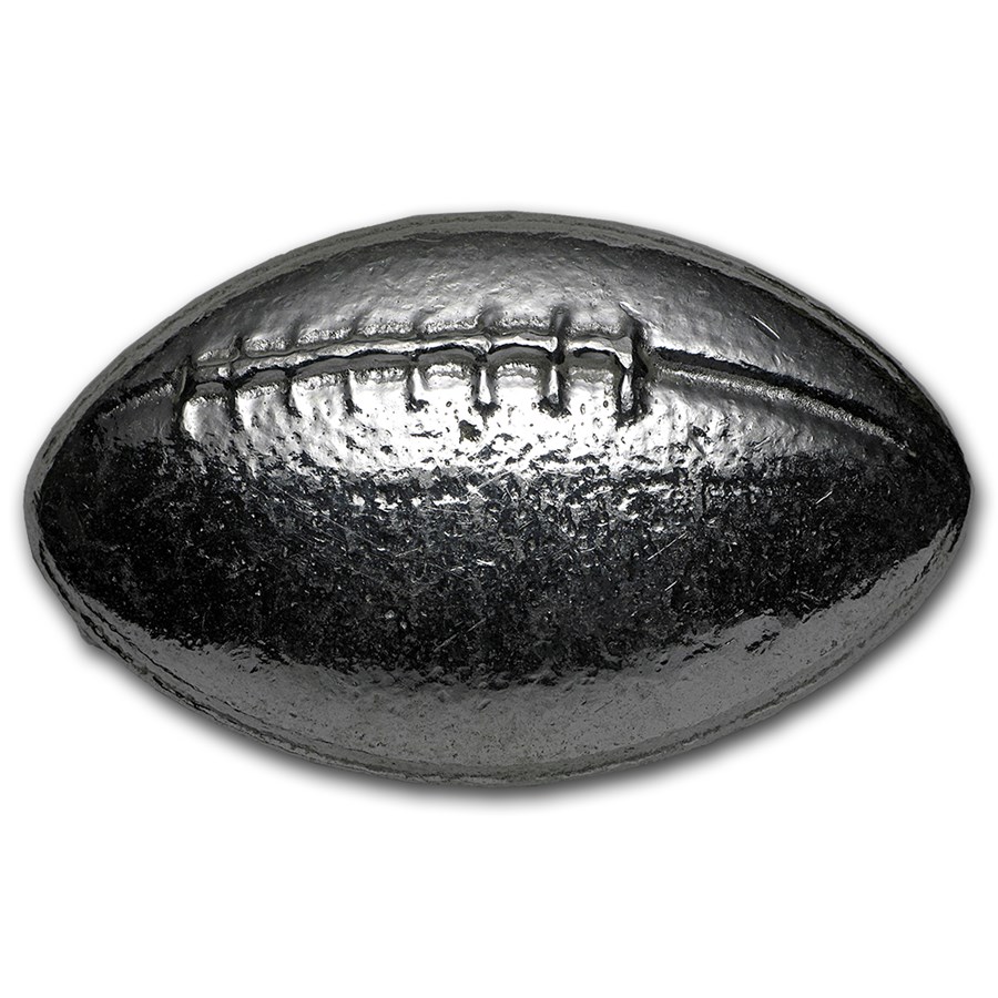 Buy 3 oz Hand Poured Silver Football | APMEX