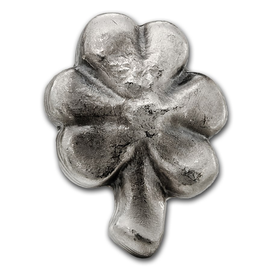 Buy 3 oz Hand Poured Silver Shamrock | APMEX