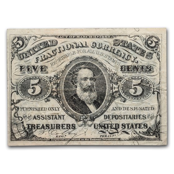 Buy 3rd Issue Fractional Currency 5 Cents Fine+ (FR#1238) | APMEX