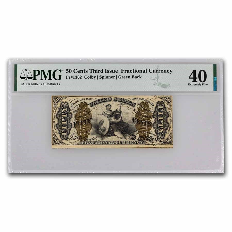 Buy 3rd Issue Fractional Currency 50 Cents XF-40 (Fr#1362) | APMEX