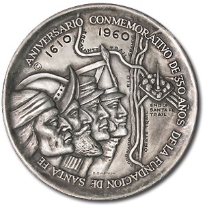 Buy 4.105 oz Silver Round - Founding of Santa Fe (1610 - 1960) | APMEX