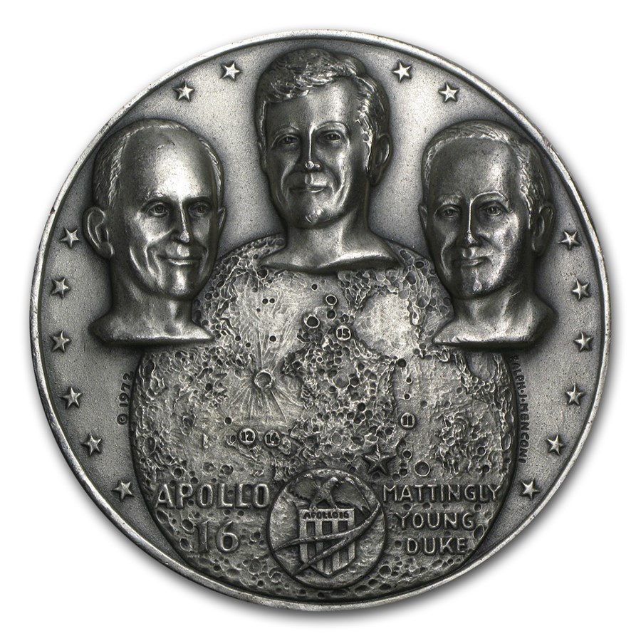 Buy 4.86 oz Silver Round - APOLLO 16 Medal | APMEX