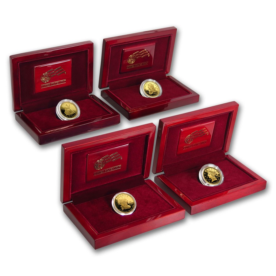 Buy 4-Coin Gold First Spouse Liberty Proof Set (with Box/COA) | APMEX