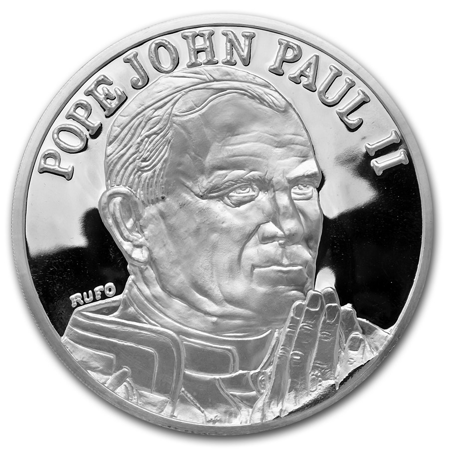Buy 4 oz Silver Round - Pope John Paul II | APMEX