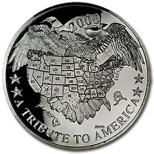 Buy 4 oz Silver Round - Tribute to America | APMEX