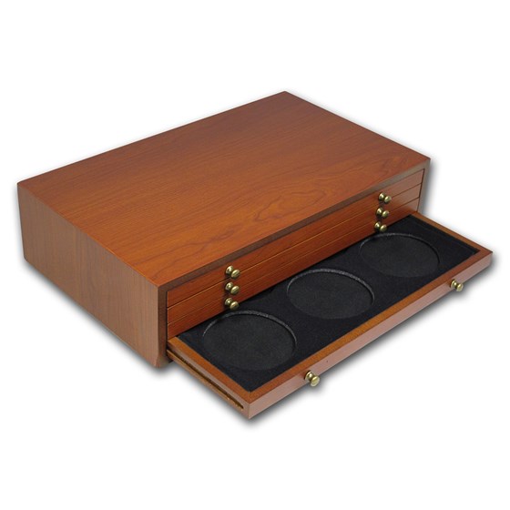 Buy 4-Tier Custom Wood Display Box for 20 - Coin ATB Set | APMEX
