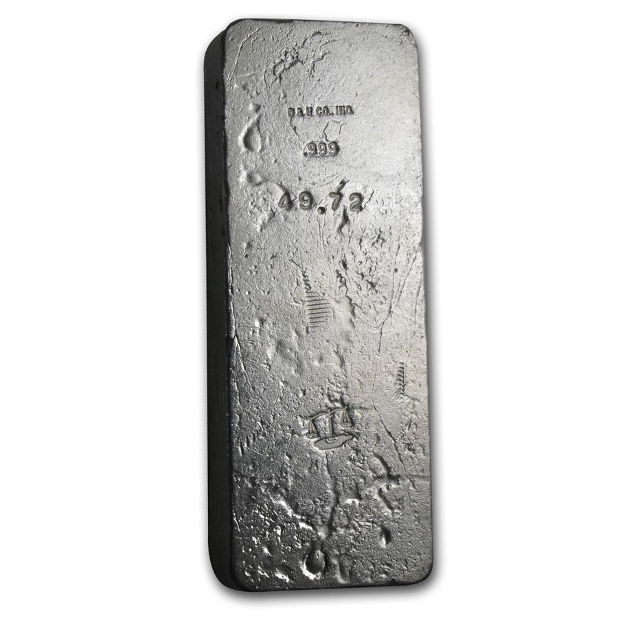 Buy 49.72 oz Silver Bar - D & H Company (Scales of Justice) | APMEX