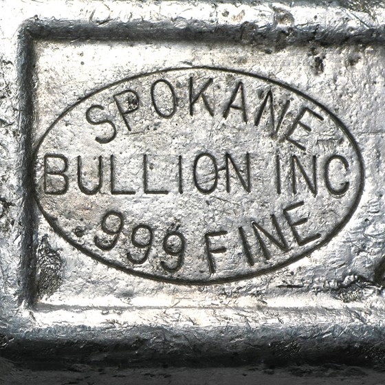 Buy 49.77 oz Silver Bar - Spokane Bullion Inc | APMEX