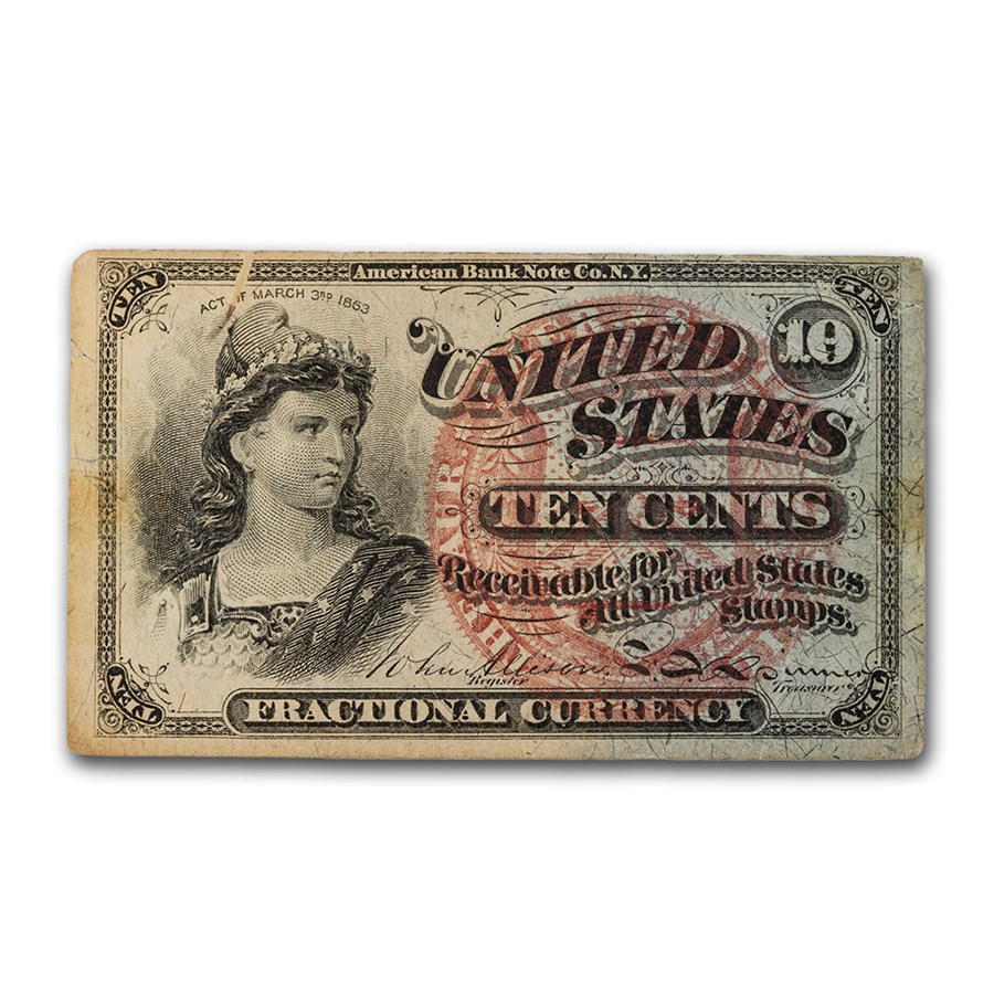Buy 4th Issue Fractional Currency 10 Cents XF (FR#1258) | APMEX