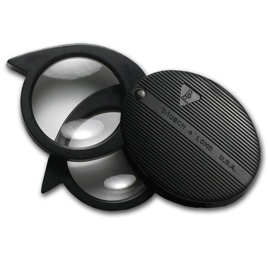 Buy 4X to 9X Power Bausch & Lomb Folding Pocket Magnifier | APMEX