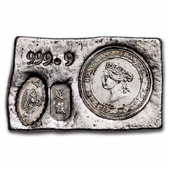 Buy 5.03 oz Silver Coin Bar - Hong Kong & Shanghai Specie Office | APMEX