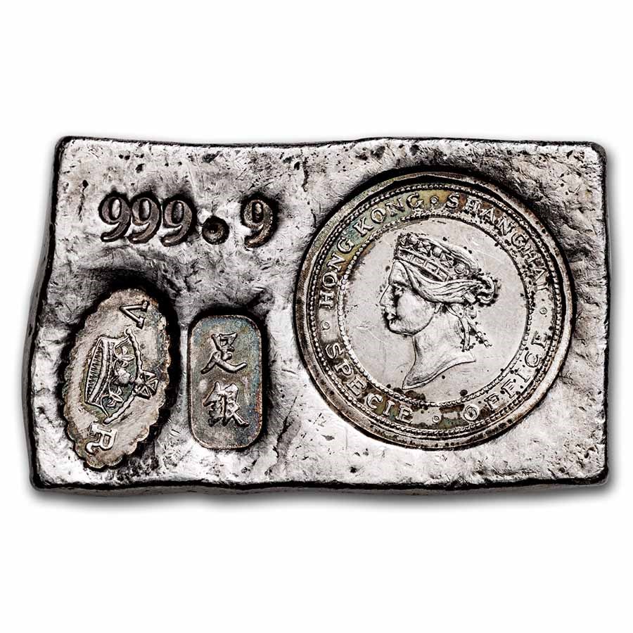 Buy 5.03 oz Silver Coin Bar - Hong Kong & Shanghai Specie Office | APMEX