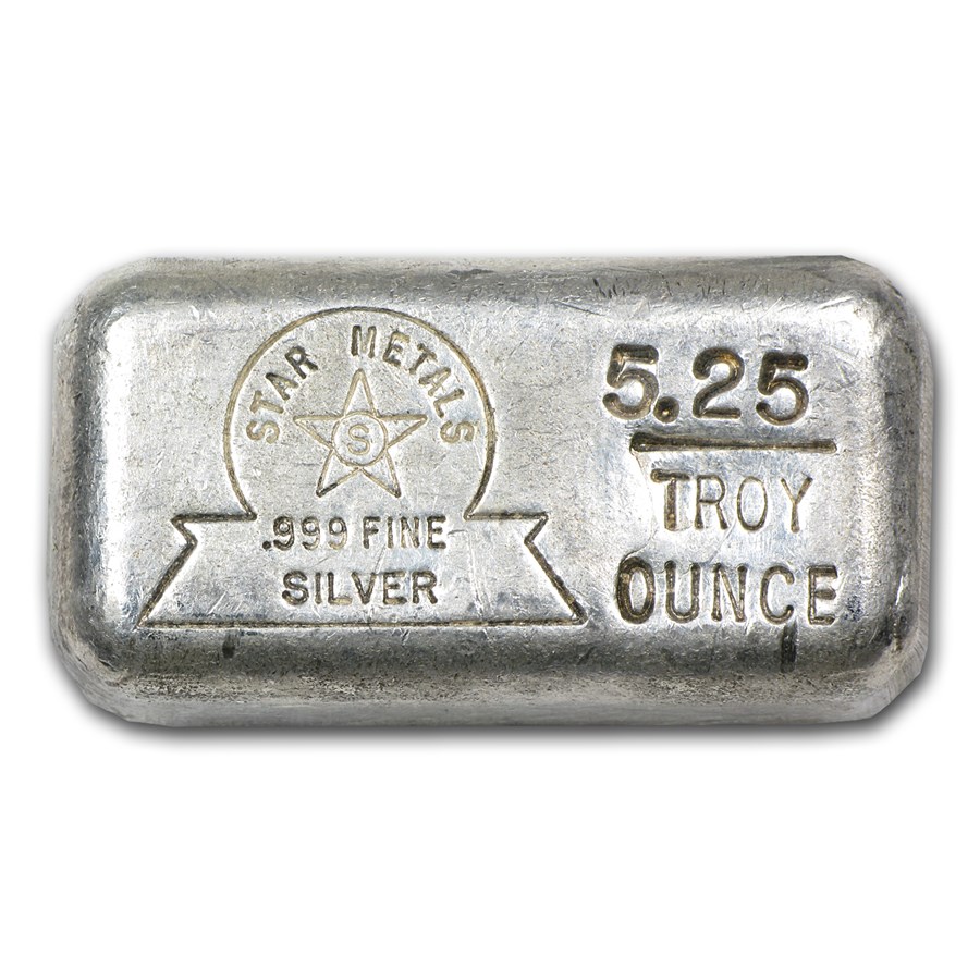 Buy 5.25 oz Silver Bar - Star Metals | APMEX