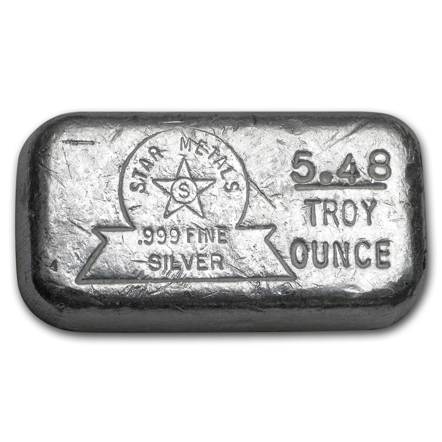 Buy 5.48 oz Silver Bar - Star Metals | APMEX