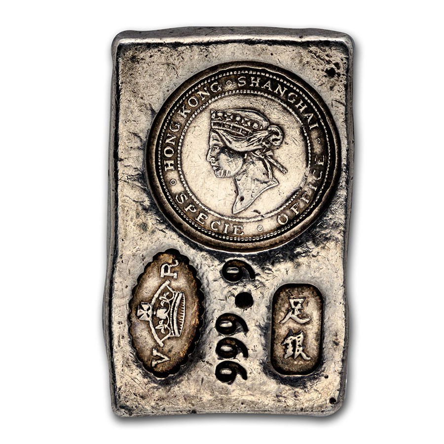 Buy 5.80 oz Silver Coin Bar - Hong Kong & Shanghai Specie Office | APMEX