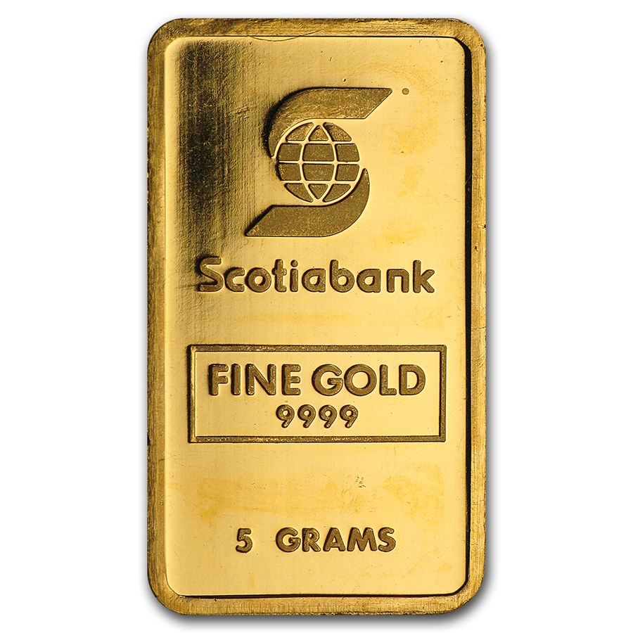 Buy 5 gram Gold Bar - Johnson Matthey (Scotiabank) | APMEX