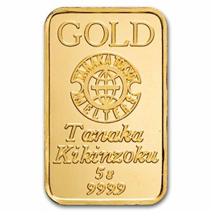 5 gram Gold Bar - Tanaka Tokyo Melters