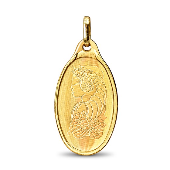 Buy 5 gram Gold Pendant - PAMP Suisse (Fortuna, Oval, No Assay) | APMEX