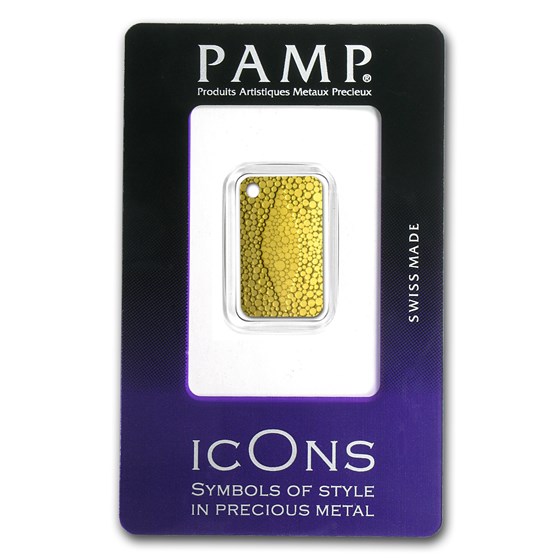 Buy 5 gram Gold Pendant - PAMP Suisse Ingot (Stingray Skin) | APMEX