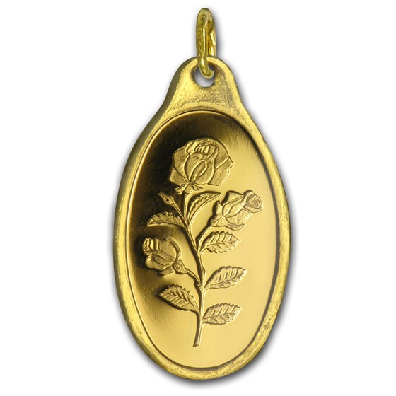 Buy 5 gram Gold Pendant - PAMP Suisse (Rose, Oval) | APMEX