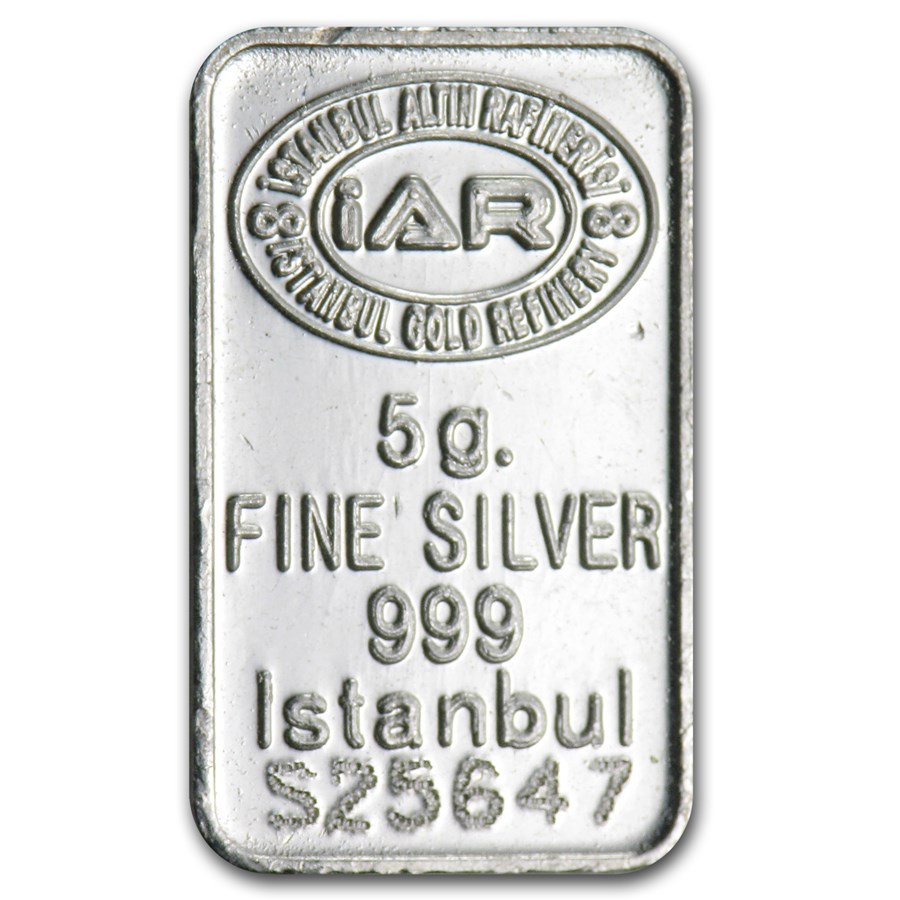 Buy 5 gram Silver Bar - Istanbul Refinery | APMEX