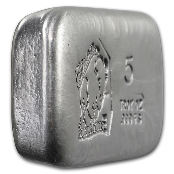Buy 5 oz Hand Poured Silver Bar - BB | APMEX