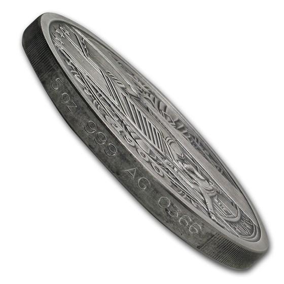 Buy 5 oz Silver Antique Round - Hobo Nickel (Trains) | APMEX