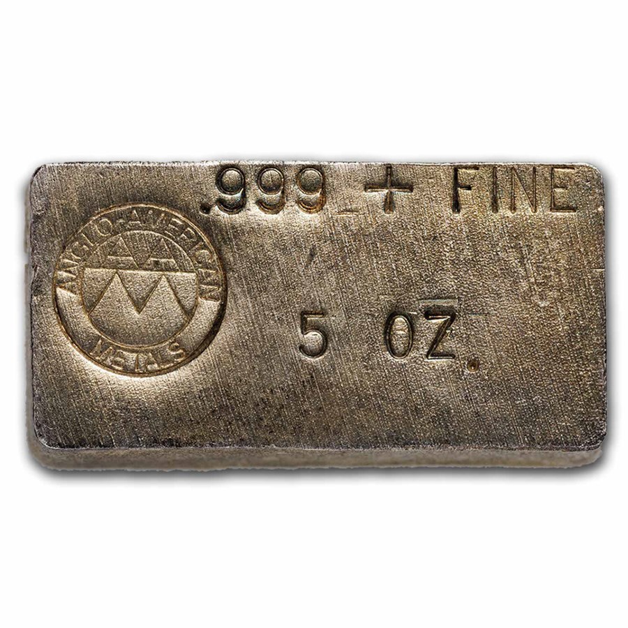 Buy 5 oz Silver Bar - Anglo-American Metals | APMEX