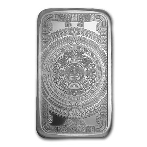 Buy 5 oz Silver Bar - Aztec Calendar | APMEX