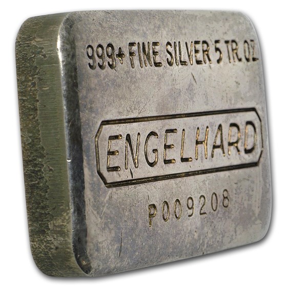 Buy 5 oz Silver Bar - Engelhard (Wide, Pressed) | APMEX