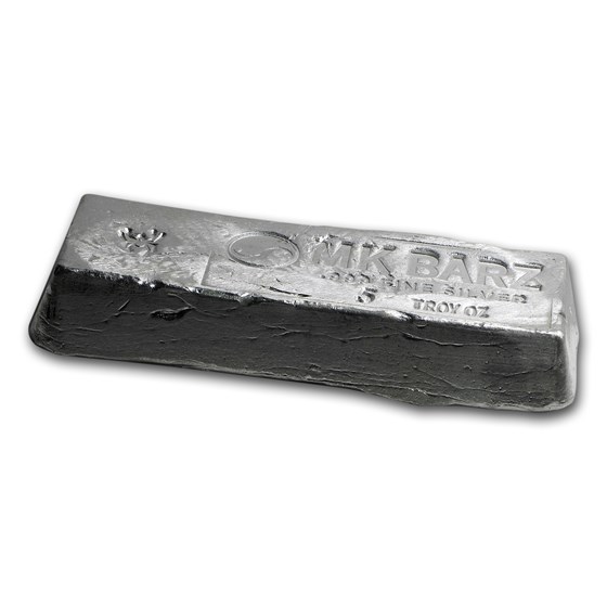 Buy 5 oz Silver Bar - MK Barz & Bullion (Spider, Kit-Kat) | APMEX