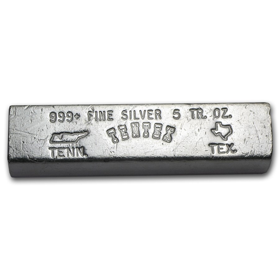 Buy 5 oz Silver Bar - TENTEX | APMEX
