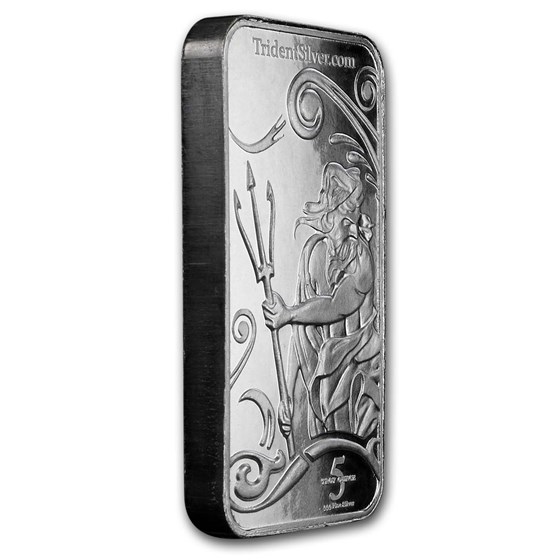 Buy 5 oz Silver Bar - Trident | APMEX