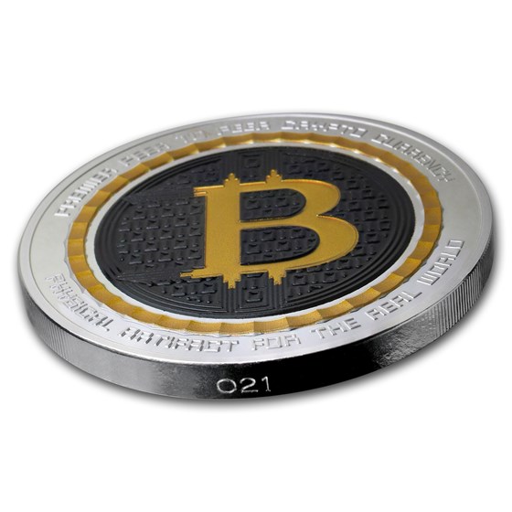 Buy 5 oz Silver Colorized Proof Round - Bitcoin Value Conversion | APMEX
