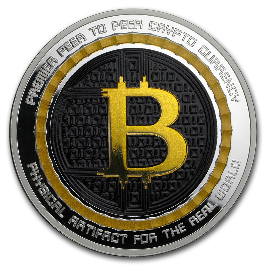 Buy 5 oz Silver Colorized Proof Round - Bitcoin Value Conversion | APMEX