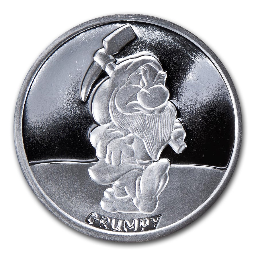 Buy 5 oz Silver Grumpy - Snow White 50th Anniversary | APMEX