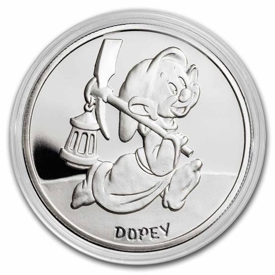 Buy 5 oz Silver - Disney's Snow White 50th Anniv Dopey (Capsule Only ...