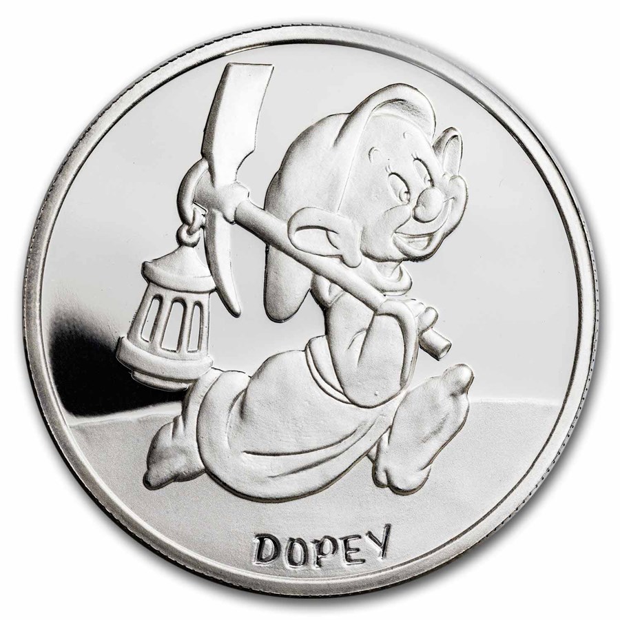 Buy 5 oz Silver - Disney's Snow White 50th Anniv Dopey (Capsule Only ...