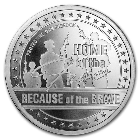 Buy 5 oz Silver Round - Home of the Free | APMEX
