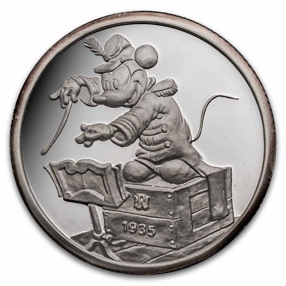 Buy 5 oz Silver Mickey Mouse 60 Yrs Leader of the Band | APMEX