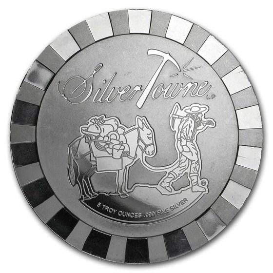 Buy 5 oz Silver Round - SilverTowne Prospector Stackables™ | APMEX