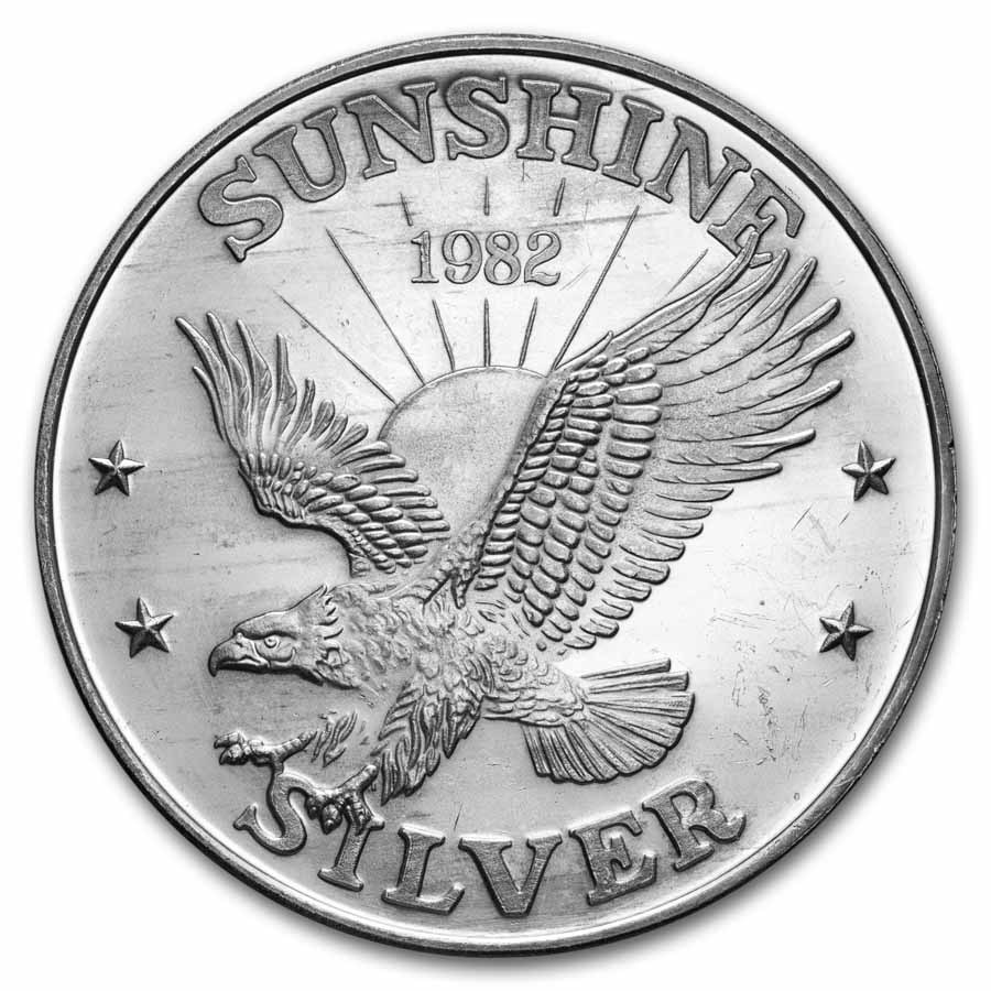 5 oz Silver Round - Sunshine Mint (Vintage Design)