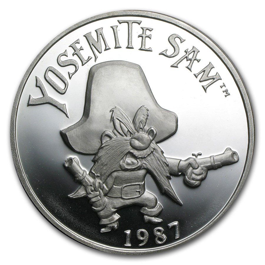 Buy 5 oz Silver Round - Yosemite Sam (1987) | APMEX