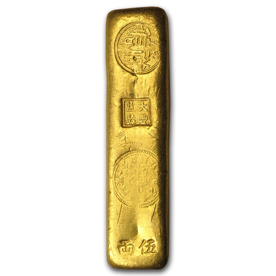 Buy 5 Tael Gold Bar - Chinese Biscuit (6.01 oz., .990 Fine) | APMEX