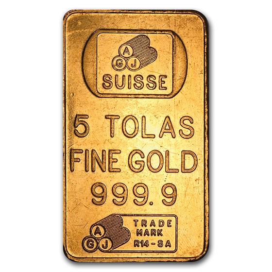 Buy 5 Tolas Gold Bar - Secondary Market (1.875 oz) | APMEX