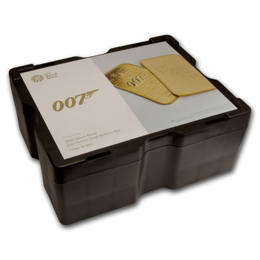 Buy 50-Bar 1 oz Gold James Bond 007 Monster Box (Empty, Black) | APMEX