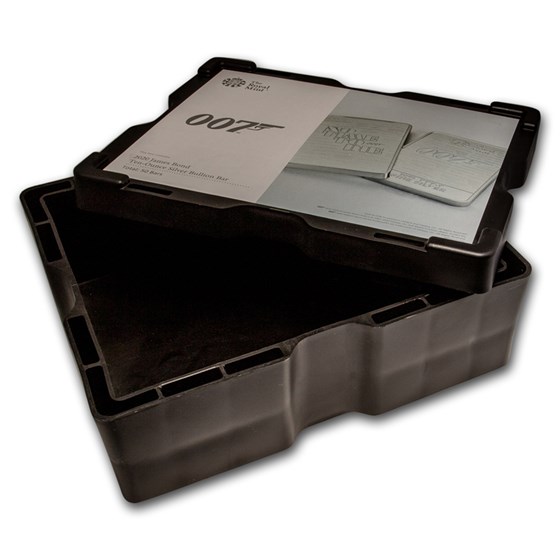 Buy 50-Bar 10 oz Silver James Bond 007 Monster Box (Empty, Black) | APMEX
