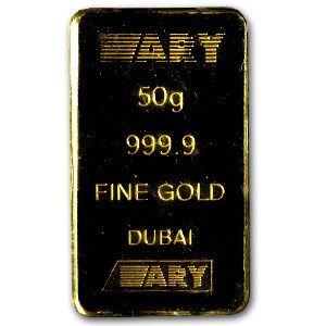 Buy 50 gram Gold Bar - Abdul Razzaq Yaqoob ARY | APMEX