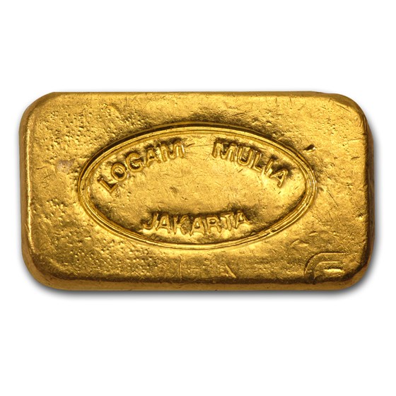 Buy 50 gram Gold Bar - Logam Mulia (Poured/Loaf-Style) | APMEX